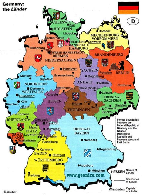 Germany Germania Grammatica Tedesca Mappa