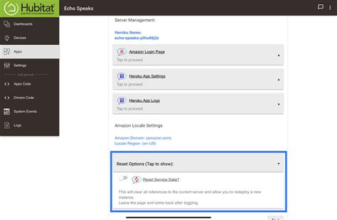 server removal reset echo speaks documentation
