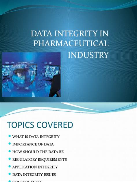 Data Integrity In Pharma Industry Overview Pdf Integrity