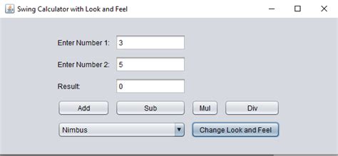 Java Swing Look And Feel Geeksforgeeks