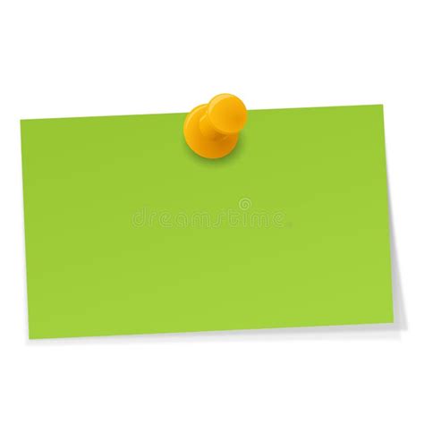 Small Memo With Pin Stock Vector Illustration Of Empty 41264992