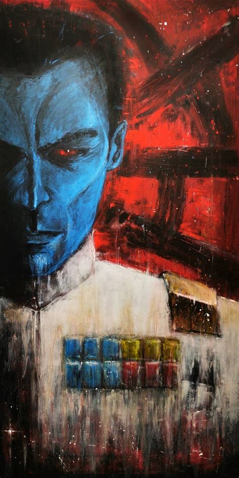 Grand Admiral Thrawn Original Fine Art Print Star Wars Art Giclee
