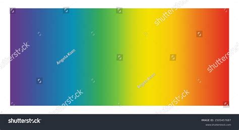 Light Spectrum Color Electromagnetic Wavelength Radiation Stock Vector