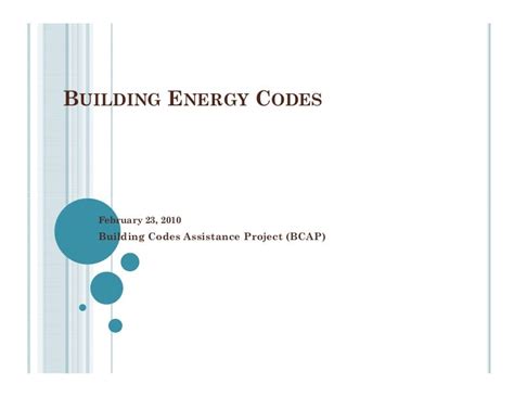 building energy codes