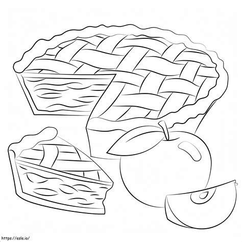 Apple Pie Coloring Page