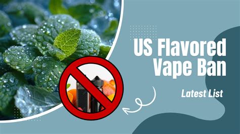 Are Flavored Vapes Banned In Your Us State Check The Latest List