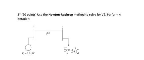 Solved Points Use The Newton Raphson Method To Solve Chegg