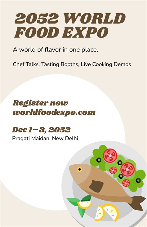 Free Food Festival Poster Template To Edit Online