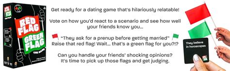 Amazon.com: Lucky Egg - Fun Red Flag Green Flag Party Game - to Judge ...