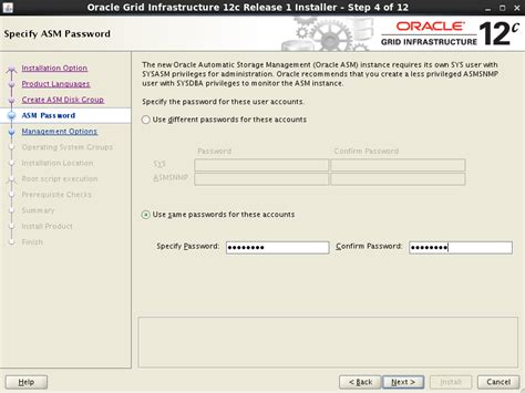 Installing Oracle 12c R1 Grid Infrastructure On Linux 6 Oraclenext Solution To Your Oracle