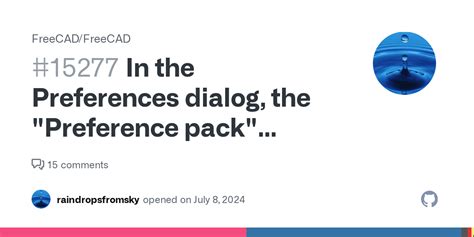In The Preferences Dialog The Preference Pack Section Has Several Usability Issues · Issue