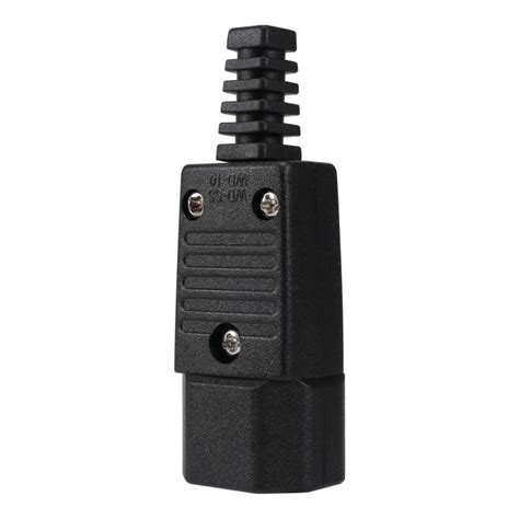 Black IEC 320 C14 Male Plug AC Power Inlet Socket Connector 250V 10A Daraz Com Bd