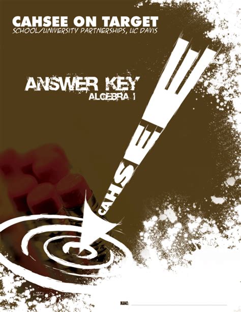 Algebra 1 Answer Key