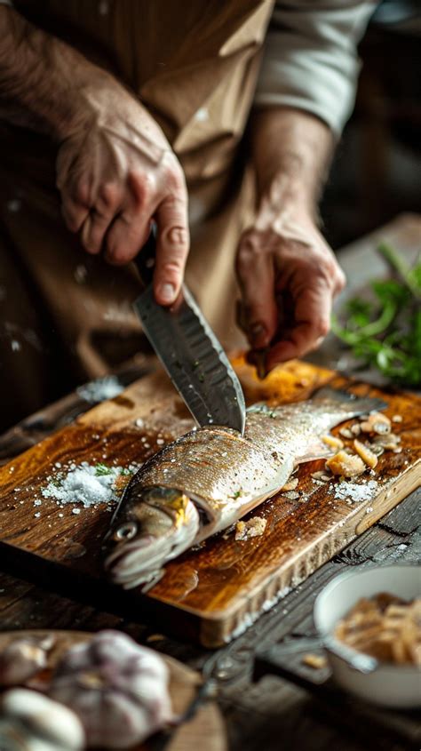 Free Chef Preparing Fish Image Chef Cooking Fish Download At