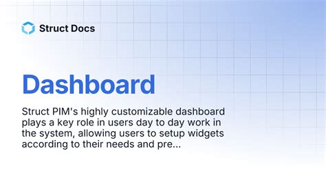 Dashboard Struct Docs