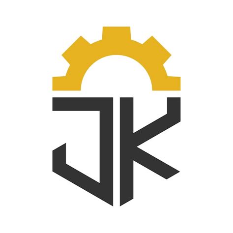 Premium Vector Letter Jk Gear Logo Design For Service Center Repair