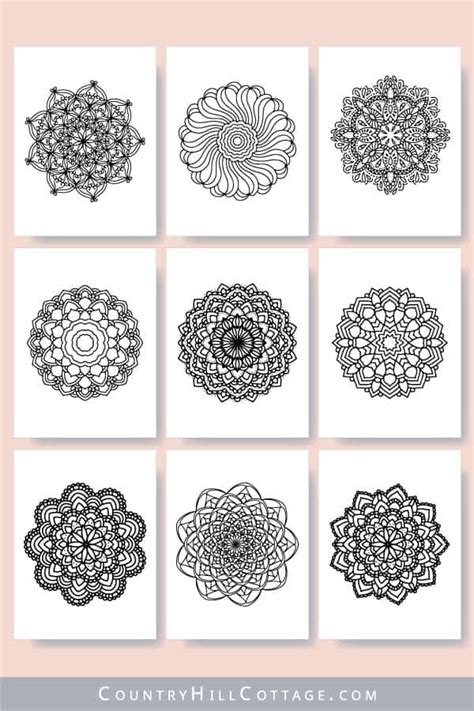 Small Mandala Coloring Pages