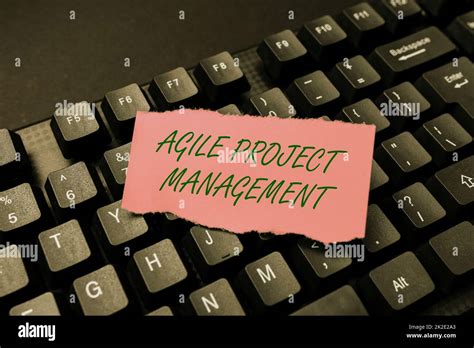 Text Sign Showing Agile Project Management Conceptual Photo Management Methodology From