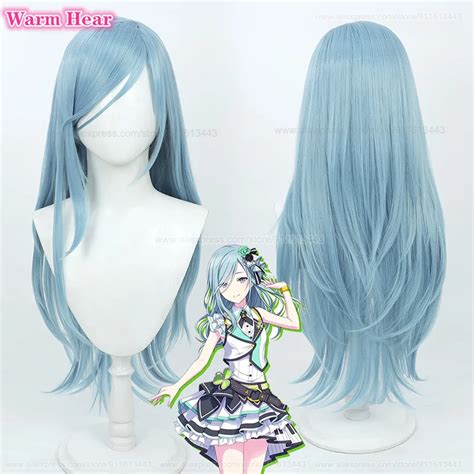 Project Sekai Hinomori Shizuku Long 80cm Anime Cosplay Wig Heat