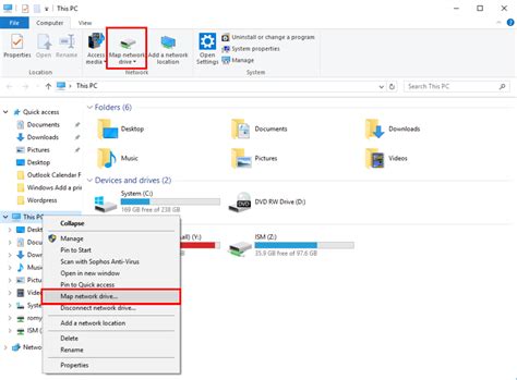 Windows Map Network Drive Its Services For D Itet