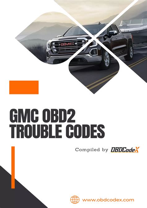 All GMC OBD Trouble Codes List OBDCodex PDF Auto Safety Technologies Auto Technology