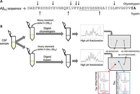 Figure 1 From A Mass Spectrometry Based Method To Quantify In Parallel Tau And Amyloid β 142 In