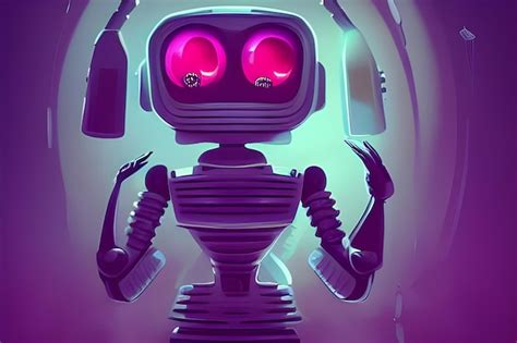 Premium Ai Image Daily Life Of Human Like Cute Robots