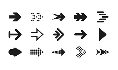 Set Cursor Arrows Vector Icon Vector Art At Vecteezy