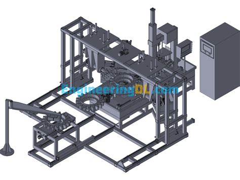 Engineering Machine Drive Wheel Crack Detection Machine 3d Exported Engineeringdl Free