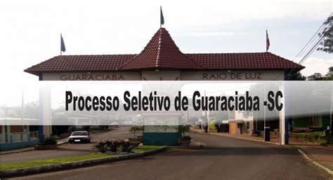Prefeitura Municipal De Guaraciaba Sc Dodf Concursos