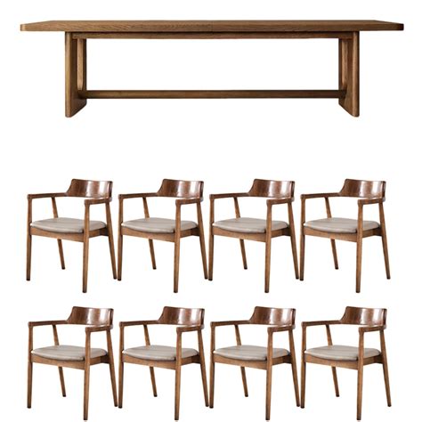 Waagy Modern Simple Solid Wood Rectangular Table Set Wayfair