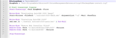 Installing Autodesk Software R Intune