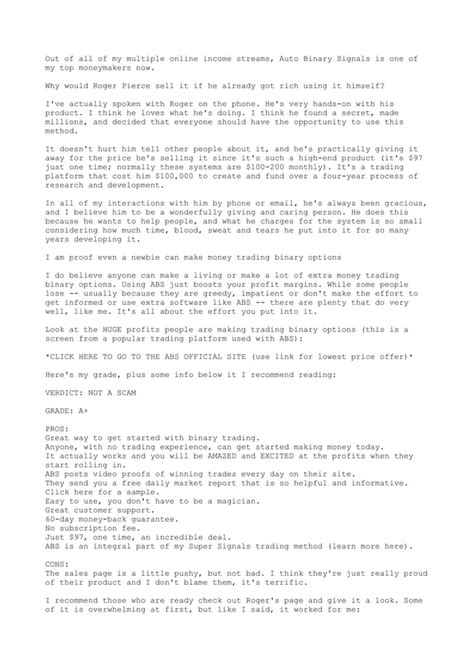 Auto Binary Signals Forex And Binary Txt