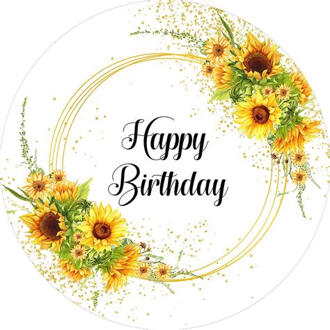 Sunflower Happy Birthday Card