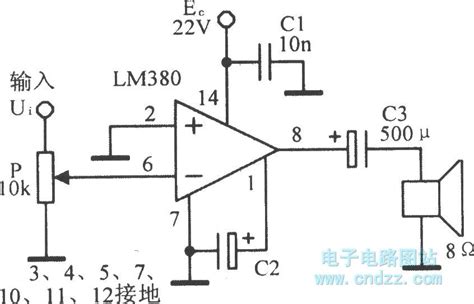 Integrated Audio Power Amplifier Circuit Lm380 Amplifier Circuits Audio Amplifier Circuit
