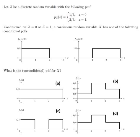 solved let z be a discrete random variable with the
