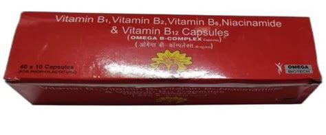 Omega Vitamin B Complex Capsule 40x60 Capsules At ₹ 6400 Box In Chennai