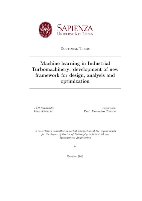 Machine Learning in Industrial Turbomachinery: Development of New ...