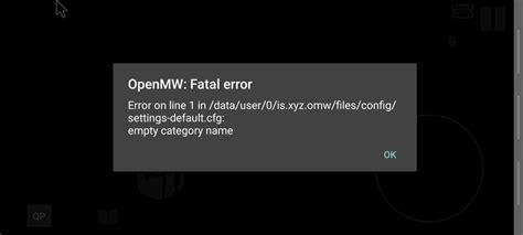 user folder error omw i found the issue but r openmw