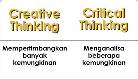 Perbedaan Creative Thinking Dan Critical Thinking Agk Recruitment