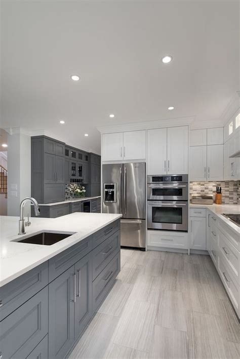 Gray And White Kitchen Cabinets ~ Slilite