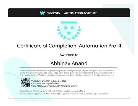 Abhinav Anand On Linkedin Im Happy To Share That Ive Completed Automation Pro I Automation