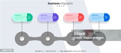 라인 스텝 인포그래픽 4가지 옵션 워크플로 다이어그램 원 타임라인 번호 인포그래프 프로세스 단계 차트 선형 벡터 인포그래픽