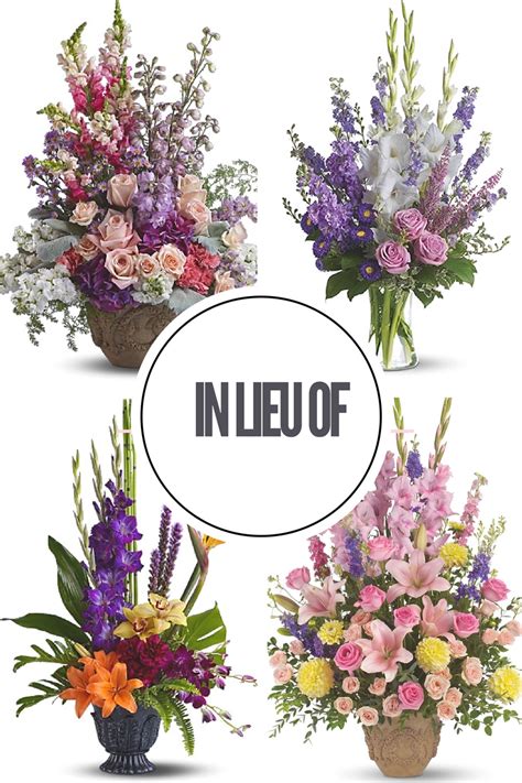 what does in lieu of mean should i still send flowers sympathy