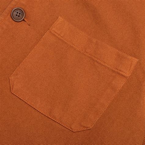 Barney Worker Jacket Burnt Orange Worker Jacket Nudie Jeans Nudie