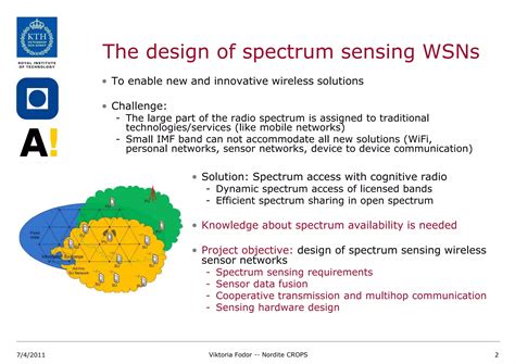 Wireless Sensor Networks For Spectrum Sensing And Cognitive Communication Viktoria Fodor Royal