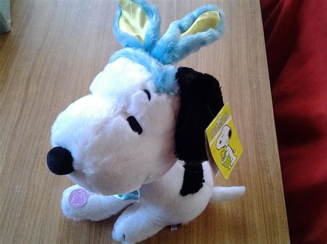 Peanuts Snoopy Bunny Ears Animated Dancing Easter Plush New W Tags Free