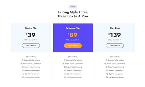 Pricebox Bootstrap Pricing Table By Onushorit Codecanyon