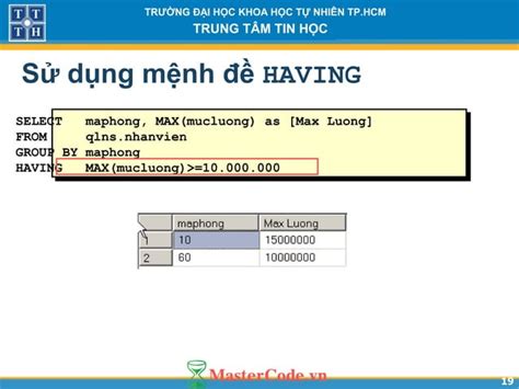 Bài 43 Sql Structured Query Language Sql Server Ppt