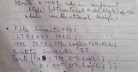 Vhdl Code In Component Style Structural Modestyle Album On Imgur